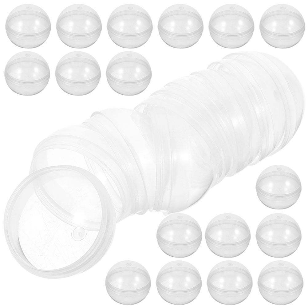 50 Pcs Round Shell Toys Twisted Ball Gumball Machine Balls Vending ...