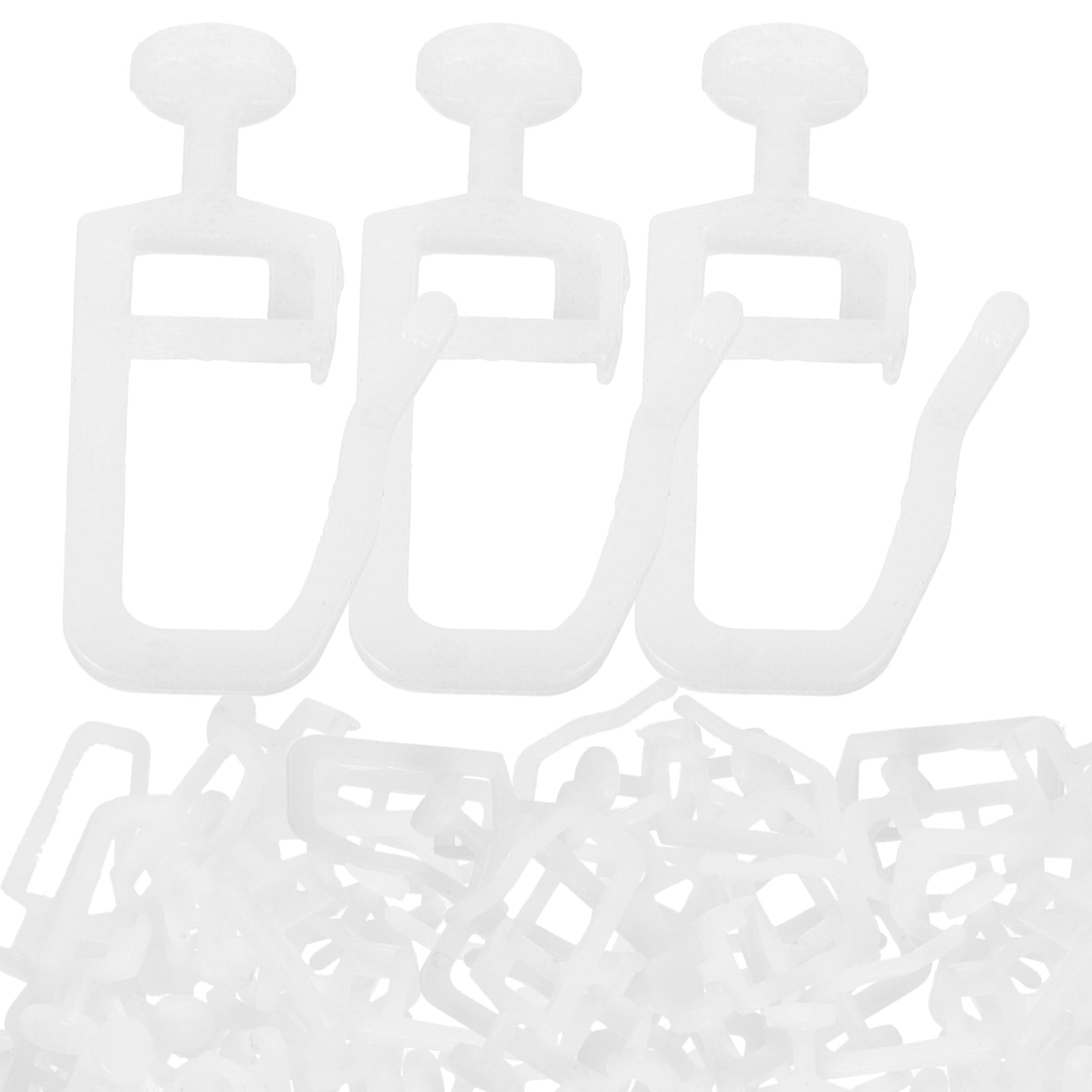 50 Pcs Runner Curtain Track Pulley Stably Fix The Curtain 3x1.5cm ...