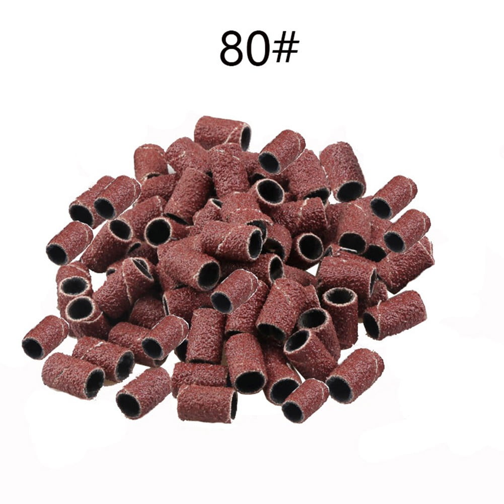 50 Pcs Sandpaper Grinding Head Sanding Drum Bit Abrasive Rotary Tool 80 ...