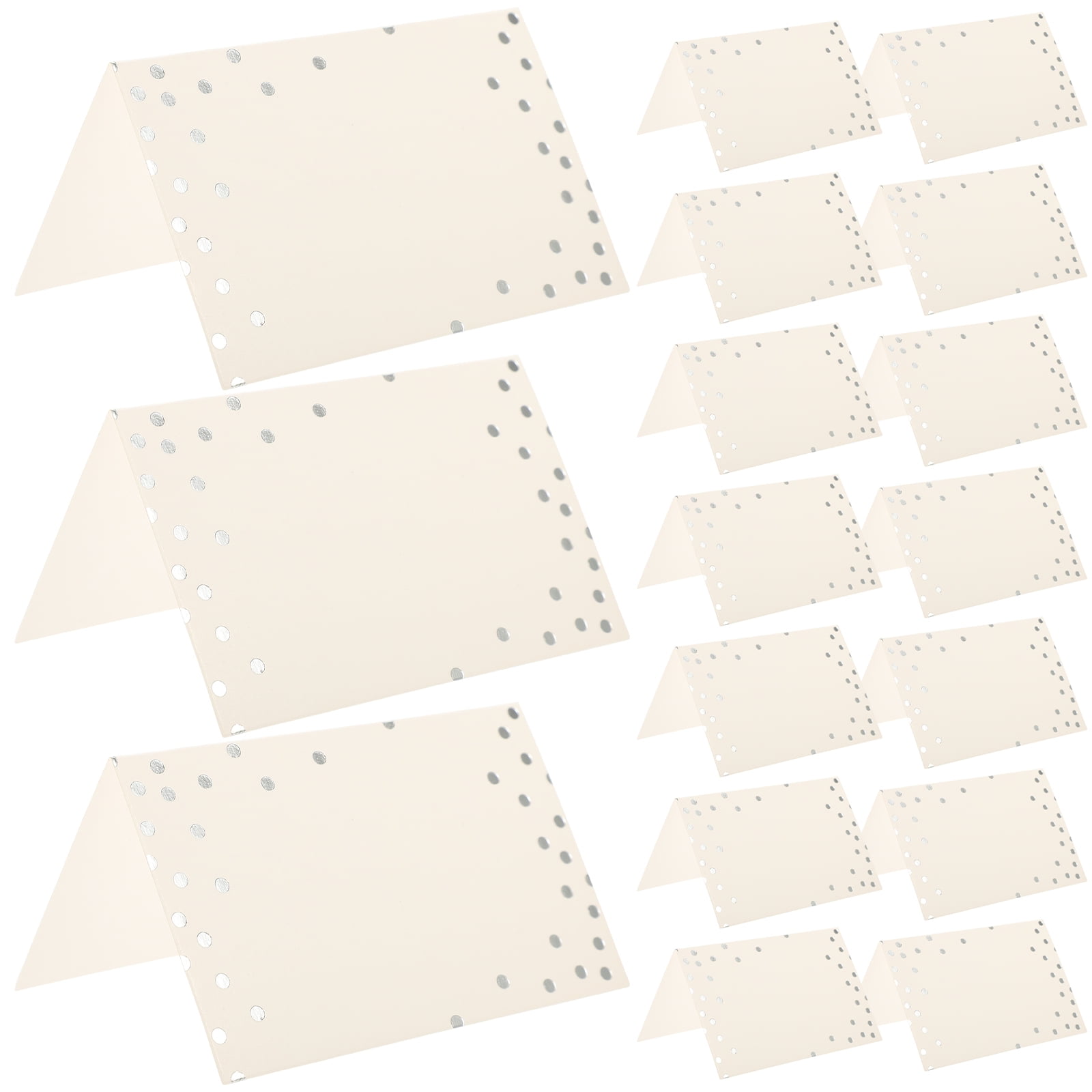 50 Pcs Seat Card Seating Chart Cards Gold Plates - Walmart.com