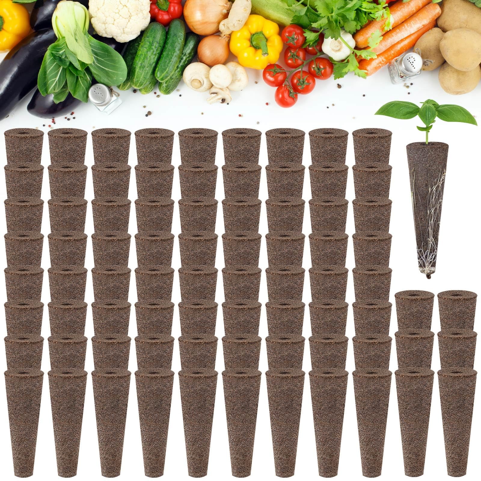 50 Pcs Seed Pods Replacement, Sponges MVR1 Seed Growth Kit, Grow ...