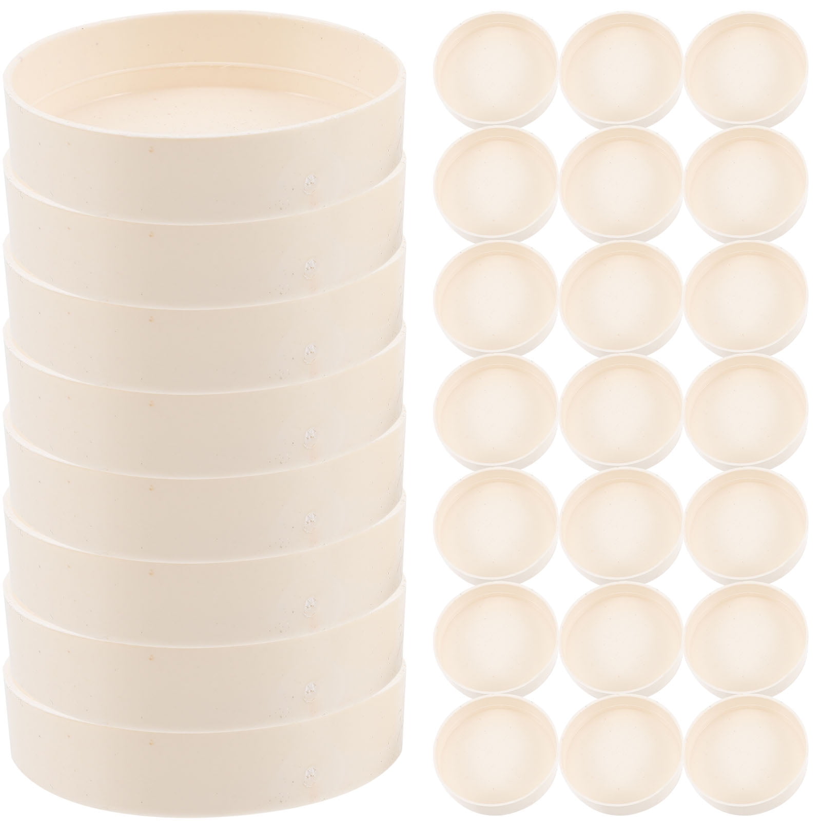 50 Pcs Septic Tank Covers Sprinkler Pipe End Cap Splitter White Pvc ...