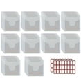 50 Pcs/Set Clear Stamp and Die Storage Bag Plastic Envelopes ...