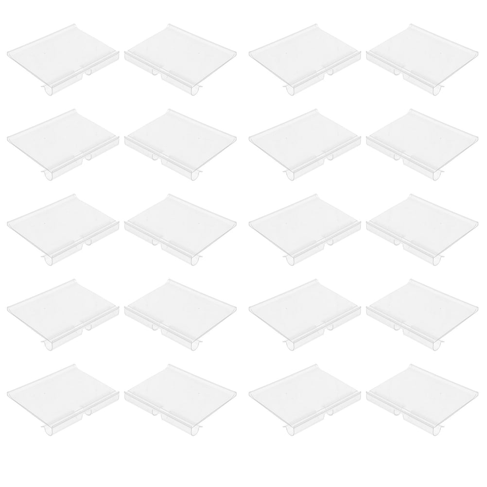 50 Pcs Shelf Card Signage Show Rack Holder Storage Shelves Tag Price ...