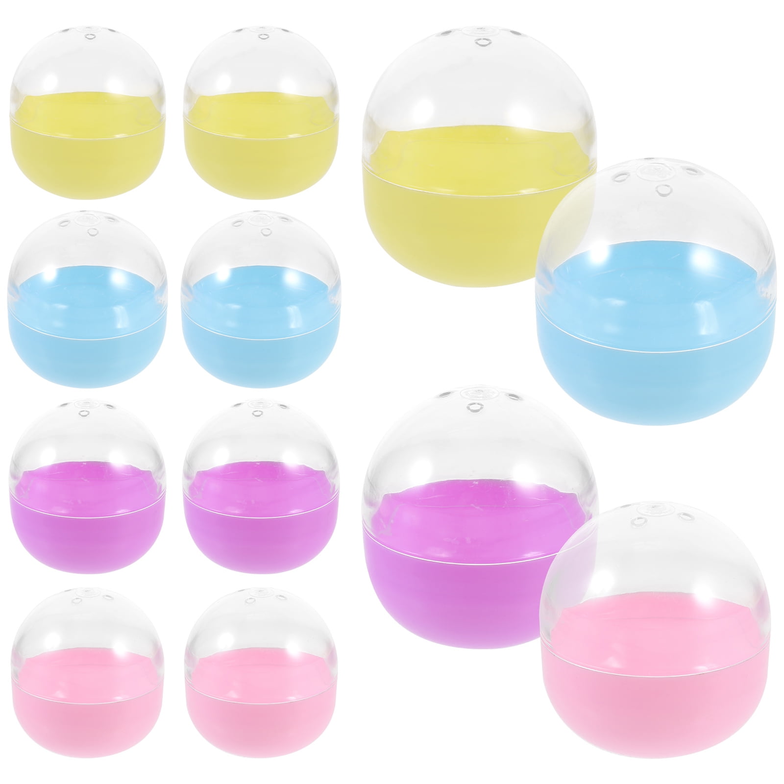 50 Pcs Shell Gumballs Vending Machine Capsules Clear Ornament Ball ...