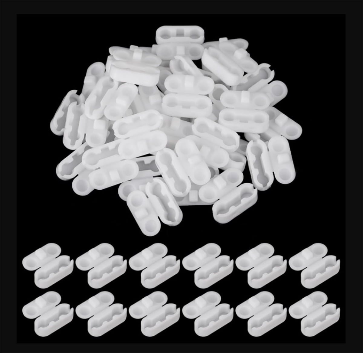 50 Pcs Shutter Chain Connectors,Ball Chain Pull Connectors,Vertical ...