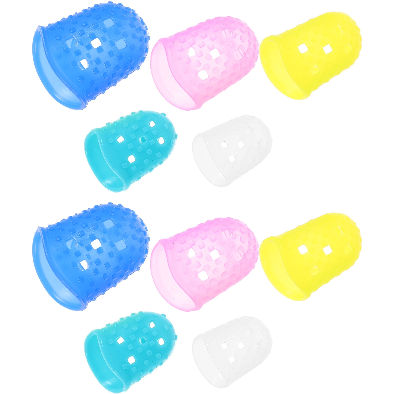 50 Pcs Silicone Fingertip Protectors for Playing Guitar Shield Cutting ...
