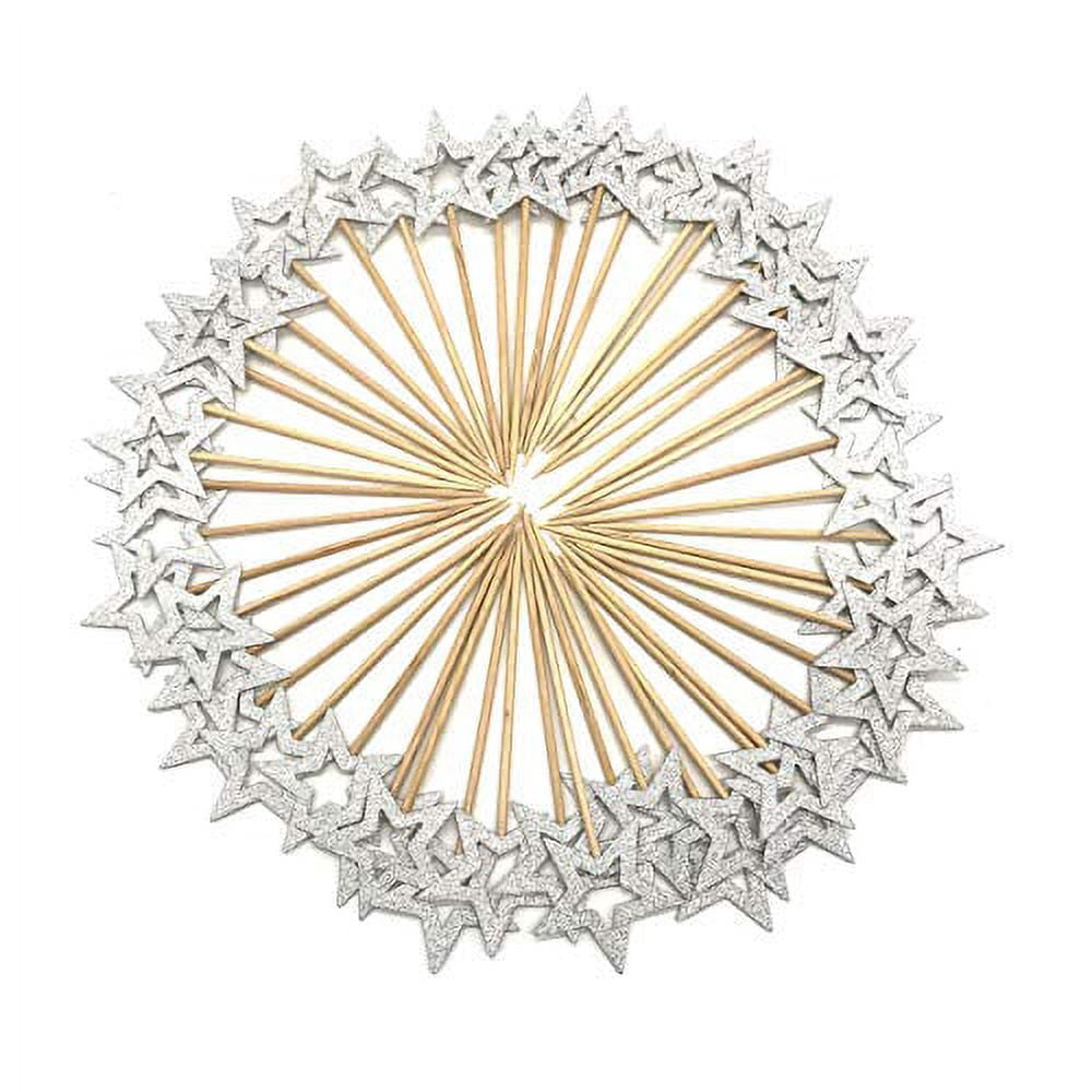 50 Pcs Silver Star Cupcake Toppers,Star Cupcake Toppers Twinkle Little ...