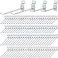 50 Pcs Slatwall Hooks 4 and 6 Inch Slatwall Accessories Slat Wall ...