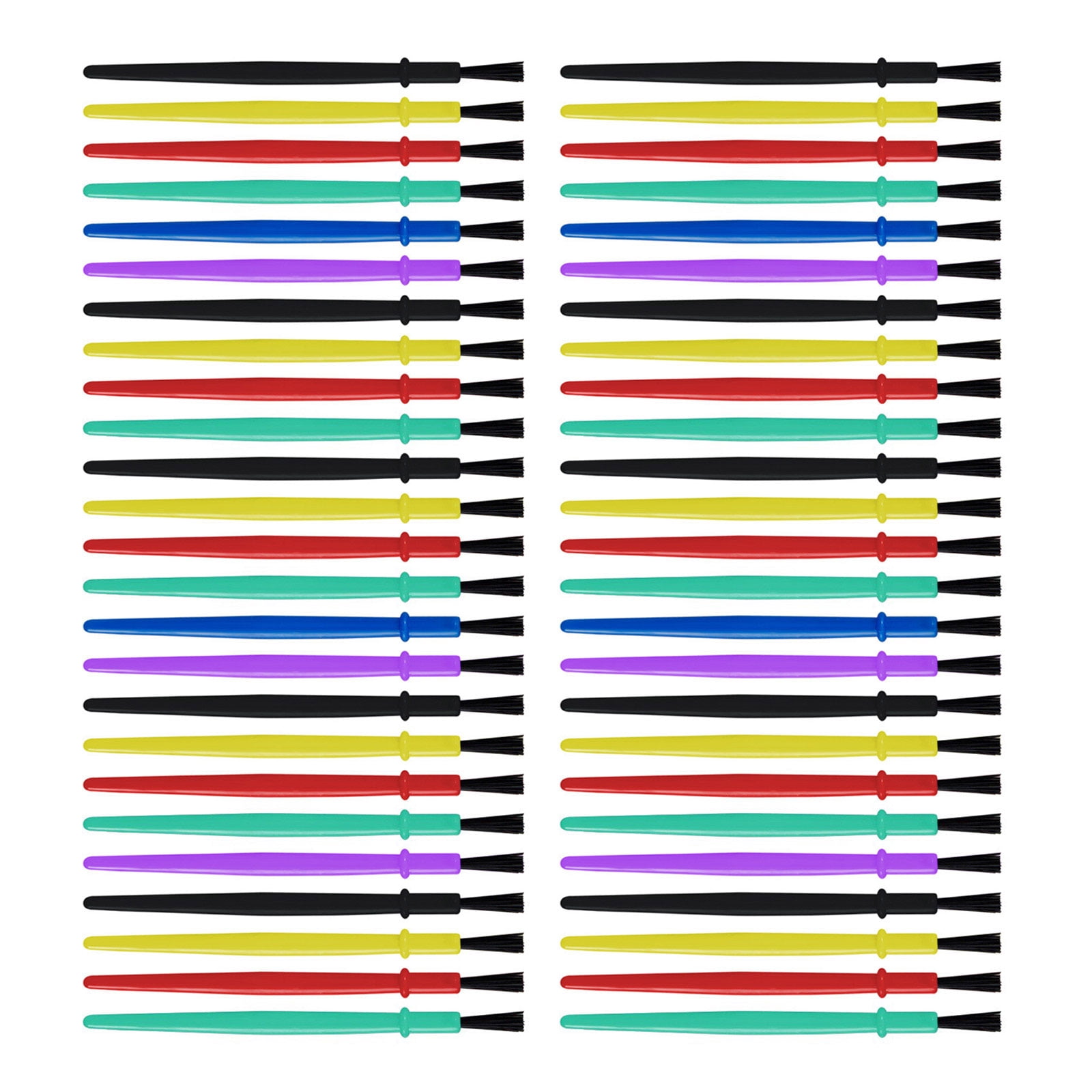 50 Pcs Small Nylon Hair Art Brushes Watercolor Painting Tools For ...
