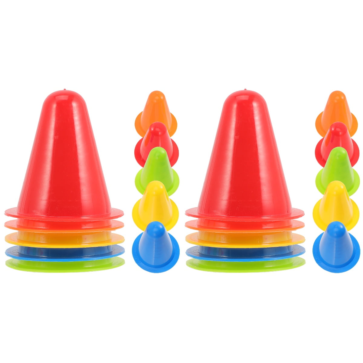 50 Pcs Soccer Cone Agility Maker Cones Athletic Roller Skating ...