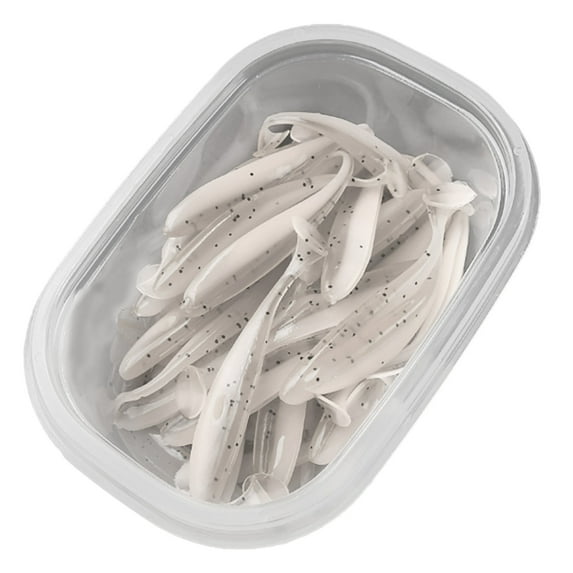 50 Pcs Soft Lures Worm Baits Soft Silicone Lures Paddle Tail Swimbaits ...