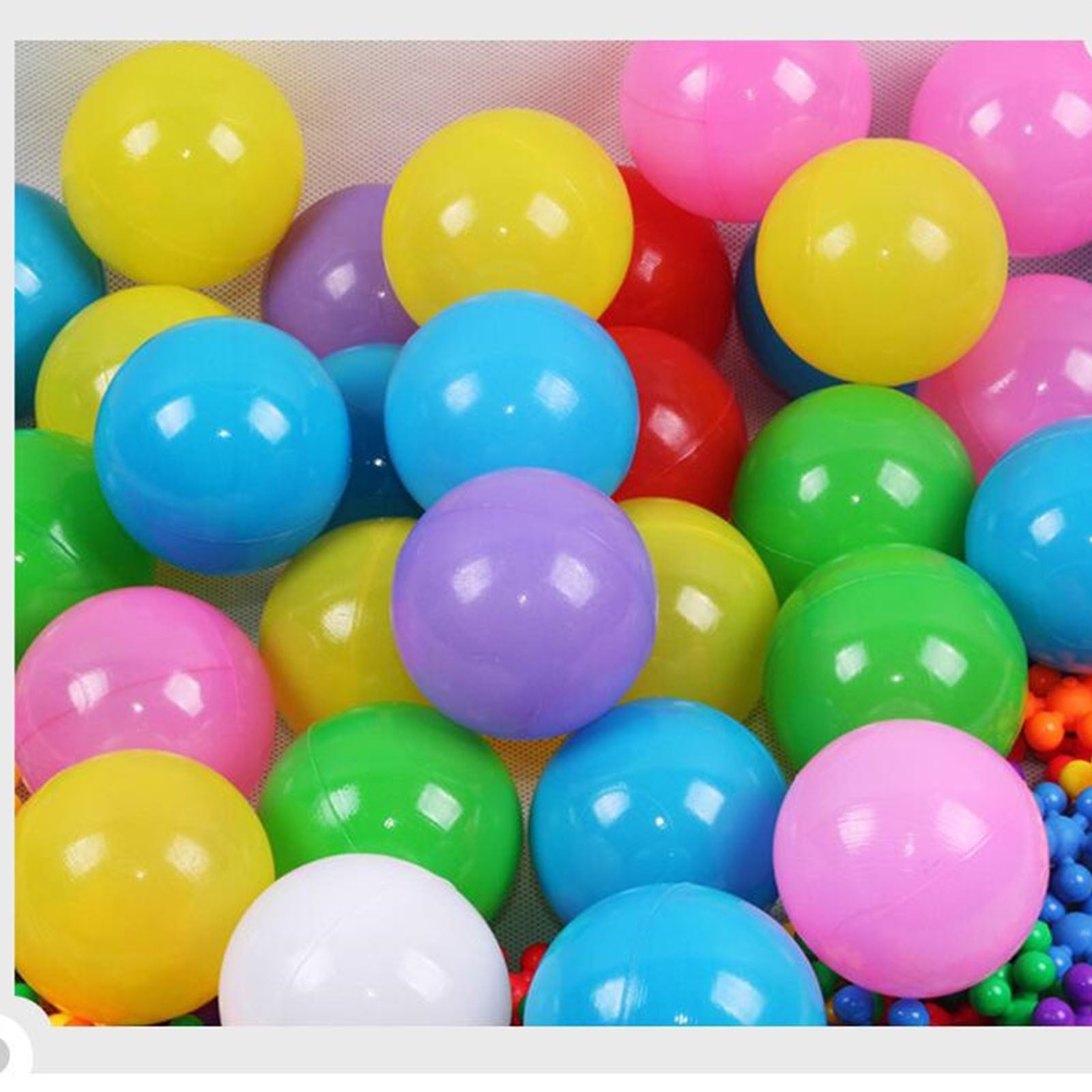50 Pcs Soft Plastic Ball Pit Balls for Kids, Gift for Baby Toddler ...
