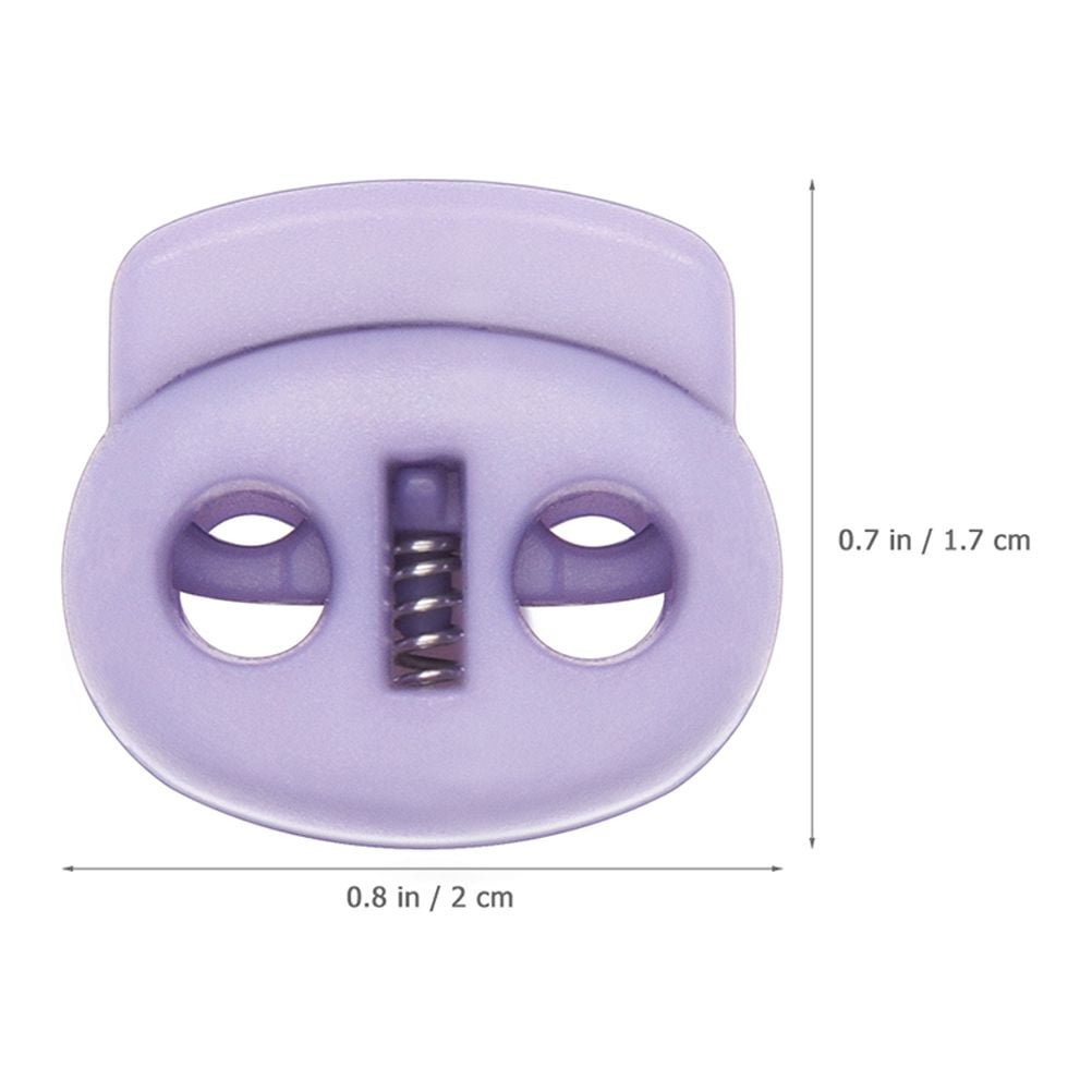 BESTOYARD 50Pcs Plastic Spring Fastener Cord Buttons for Clothes ...