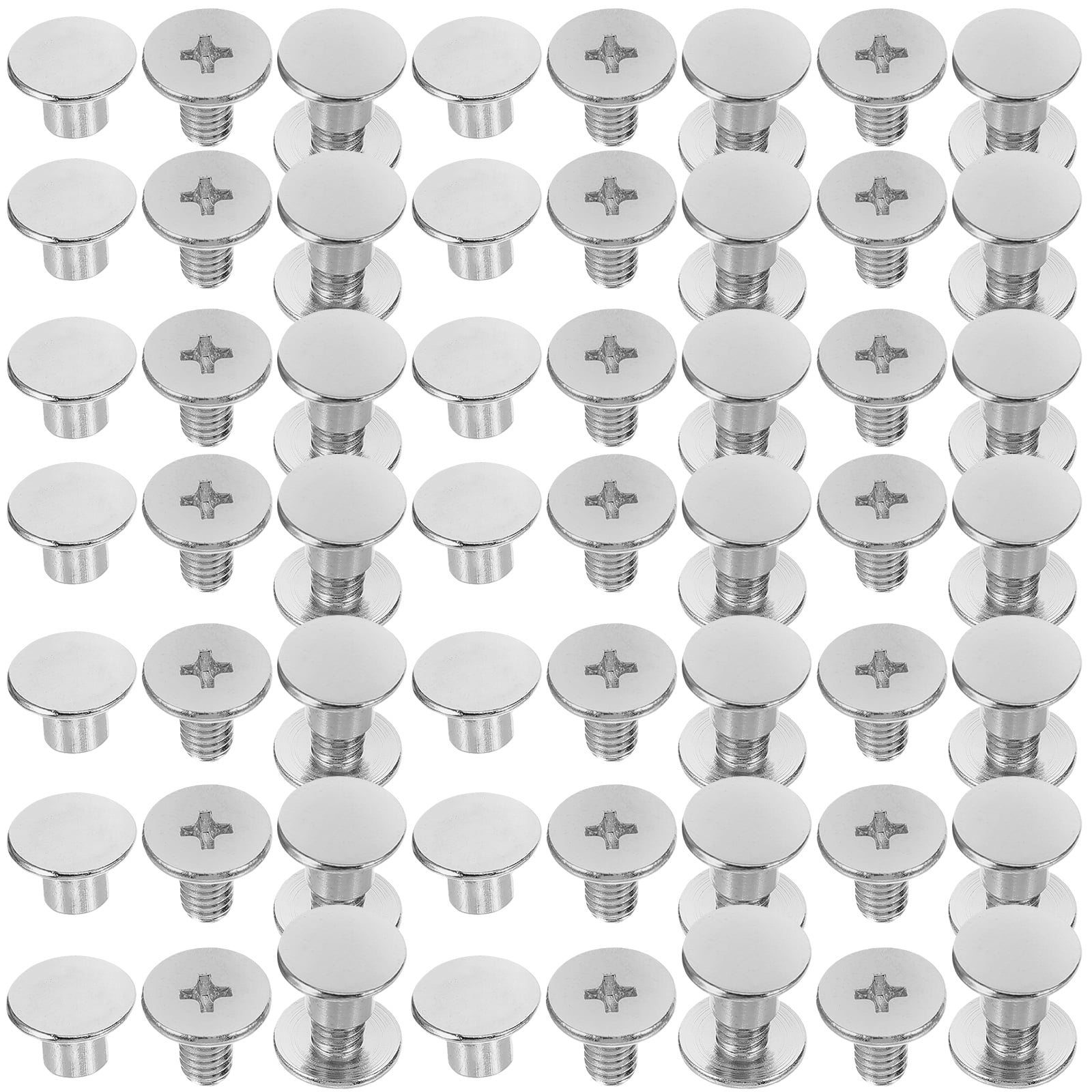 50 Pcs Spike Studs Screw Rivets Binding Metal Studs Book Rivet Kit Book ...