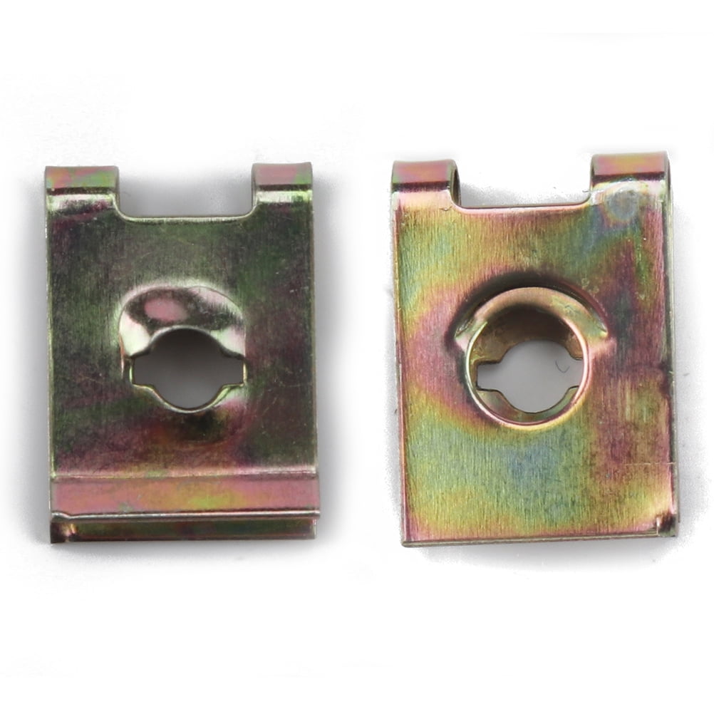 50 Pcs Spire U Clip Car Door Fasteners Galvanized Shrapnel Galvanized ...