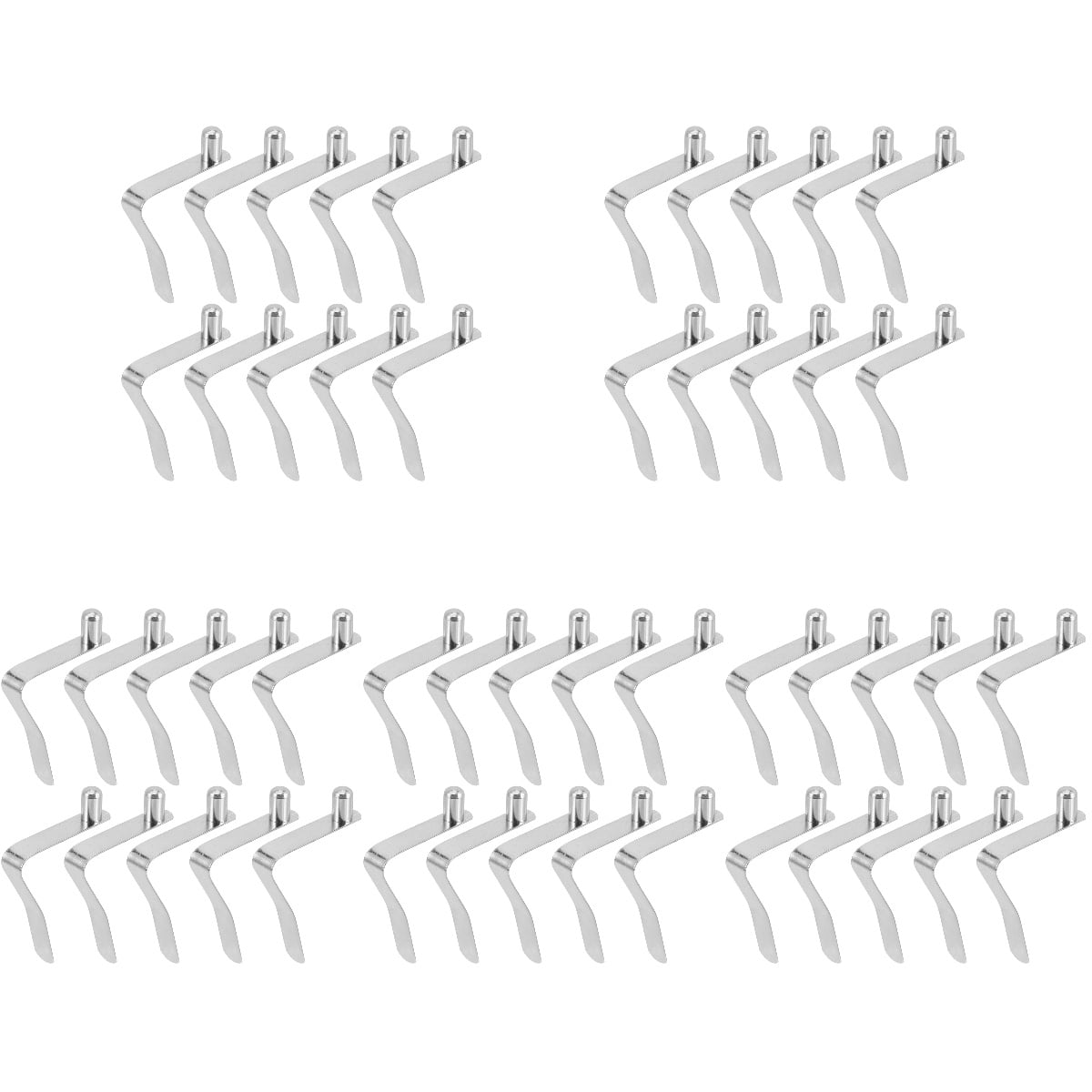 50 Pcs Spring V Shape Shrapnel Pipe Buckle Snap Clip for Tent Pole ...