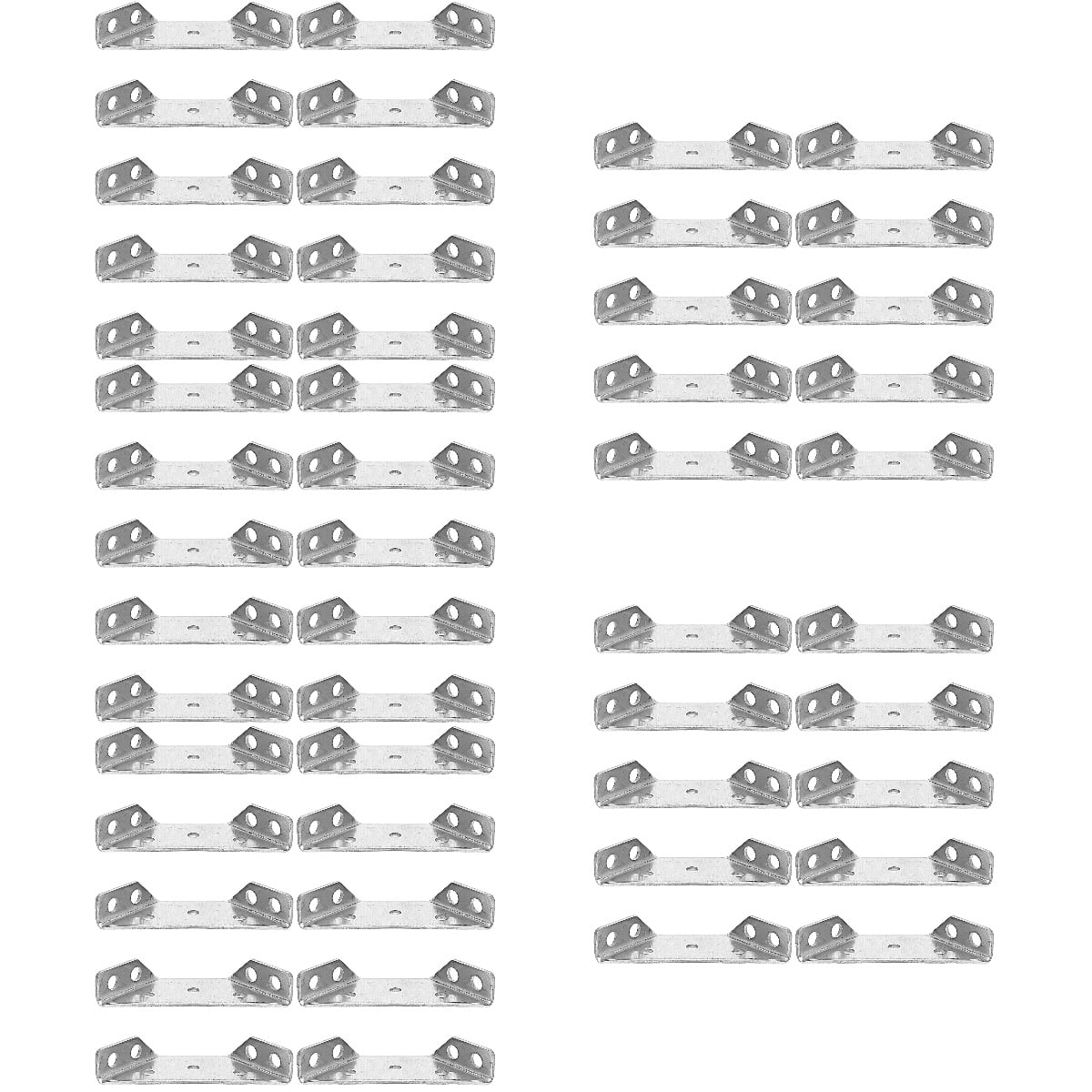 50 Pcs Stainless Corner Braces Furniture Bracket Fasteners Shelf ...