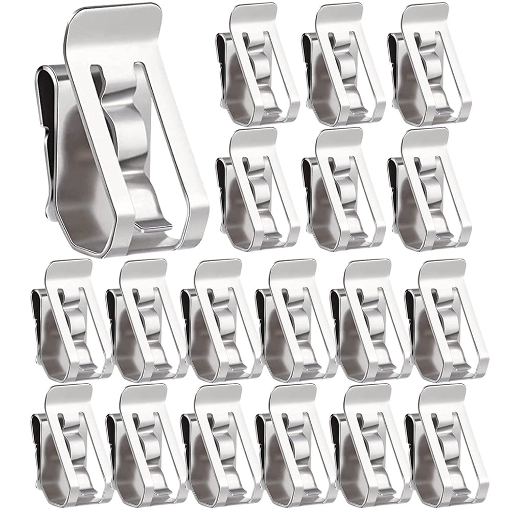 50 Pcs Stainless Steel Cable Clamp Wire Rope Clips Trailer Frame Metal ...