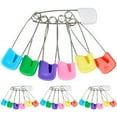 50 Pcs Stainless Steel Diaper Pins, Plastic Head Baby Safety Pins ...