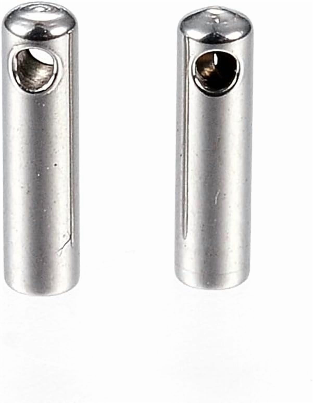 50 Pcs Stainless Steel End Caps 304 Stainless Steel Cord Ends ...