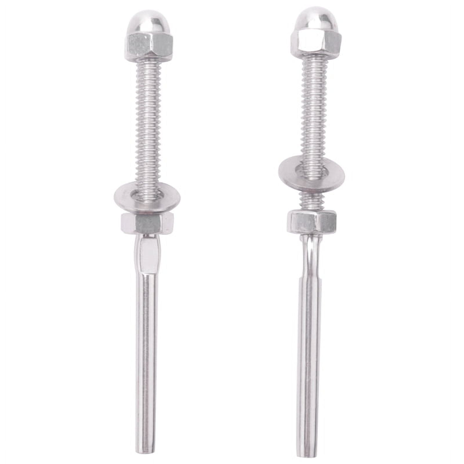 50 Pcs Stainless Steel Handrail Railing Cable Tensioner Threaded Stud ...