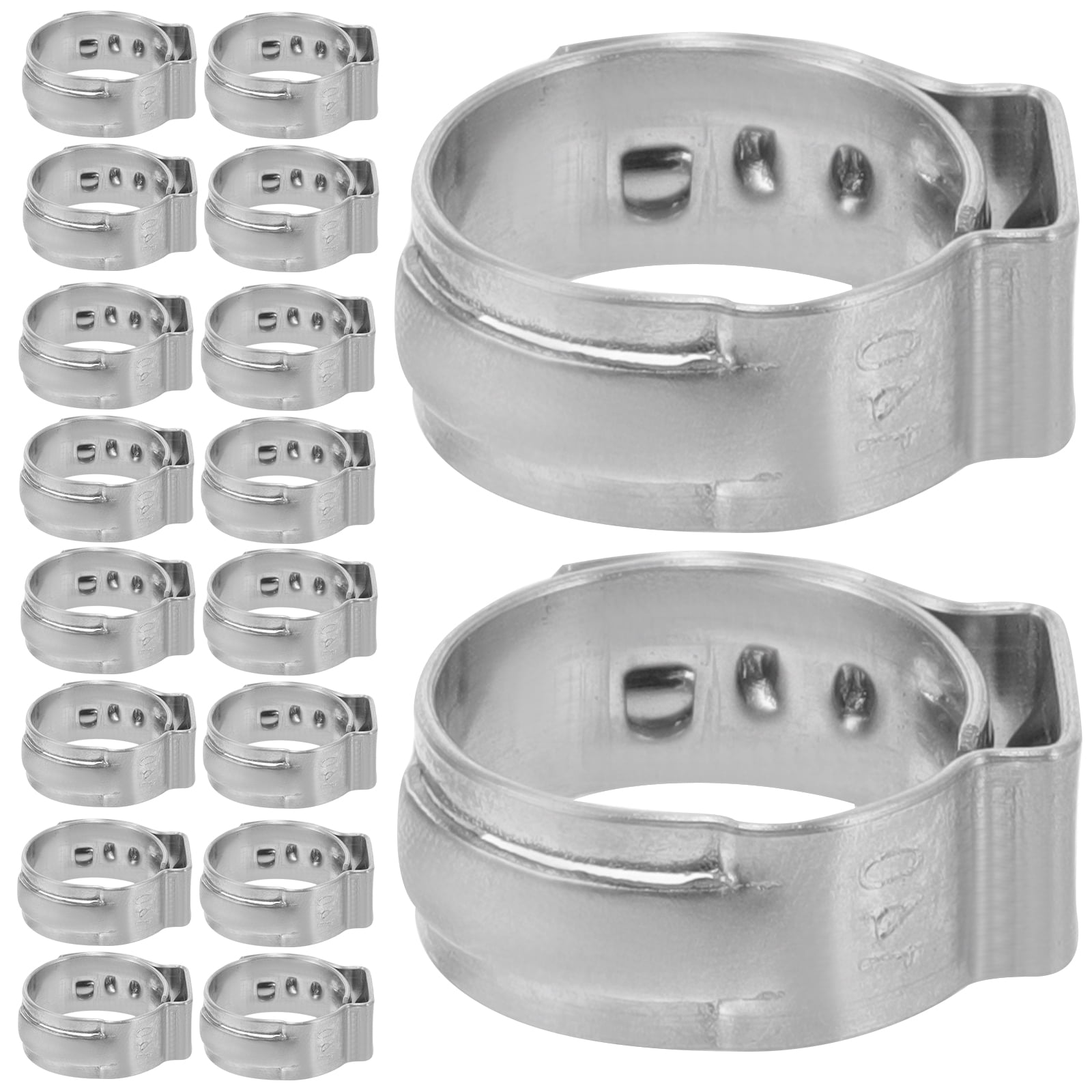 50 Pcs Stainless Steel Pipe Buckle Pex A Fittings Pex Tubing Clips Ring ...