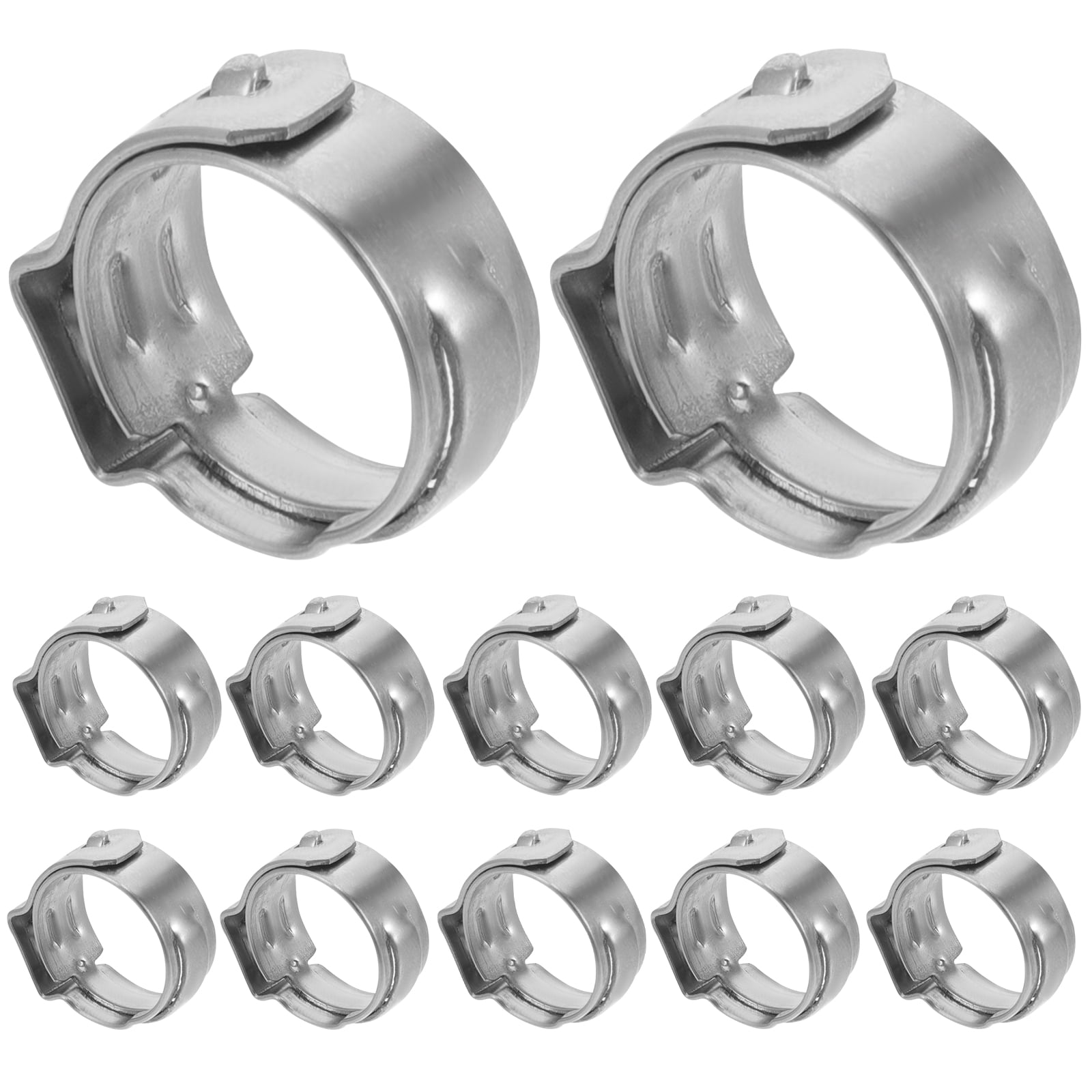 50 Pcs Stainless Steel Pipe Buckle Pex Clips Fittings Tube Clamp Quick ...