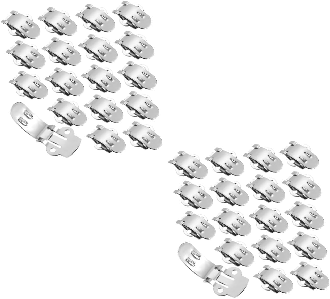50 Pcs Stainless Steel Shoe Buckle Metal Shoe Clamps Decorative Shoe ...