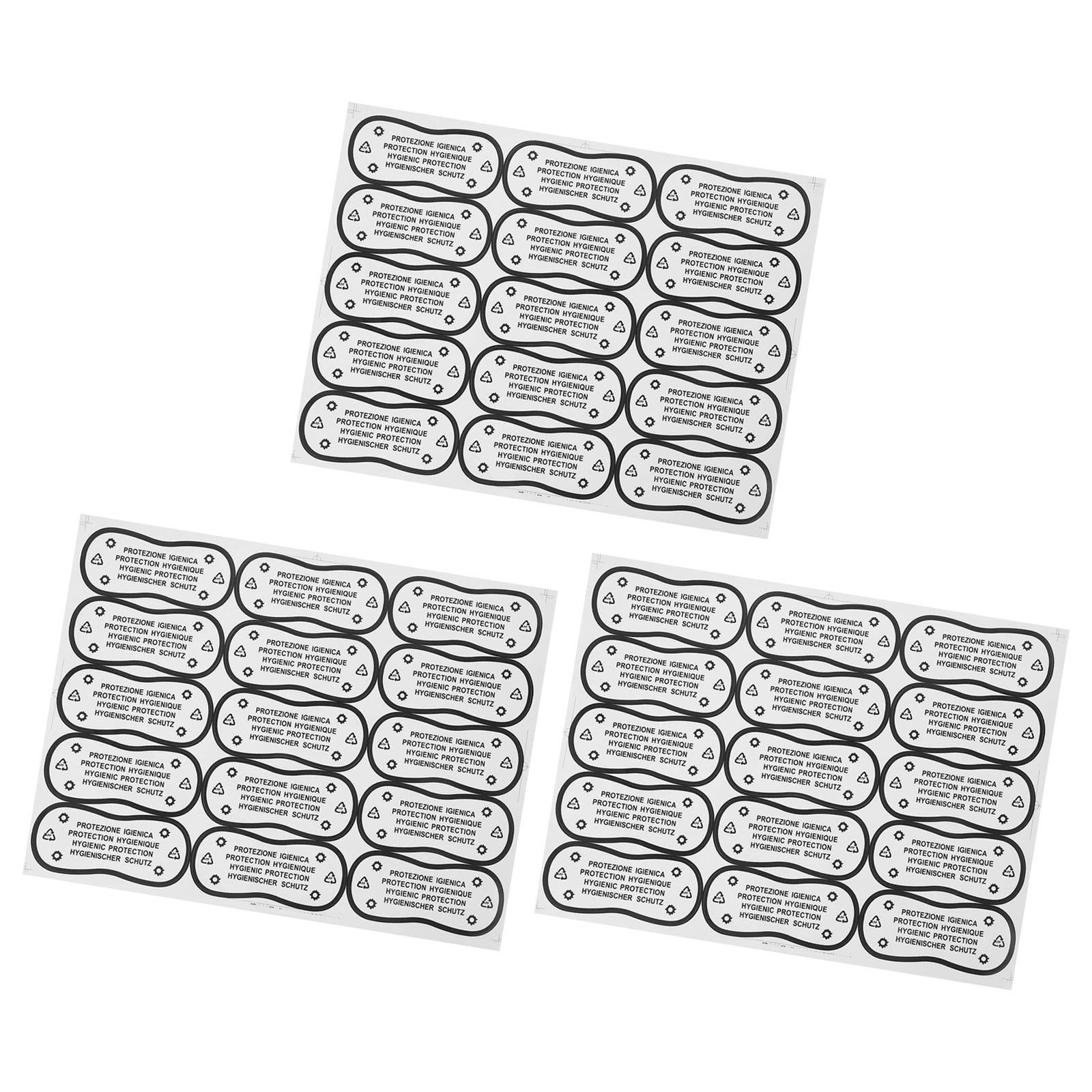 50 Pcs Sticker Adhesive Swimwear Sanitary Stickers Transparent ...