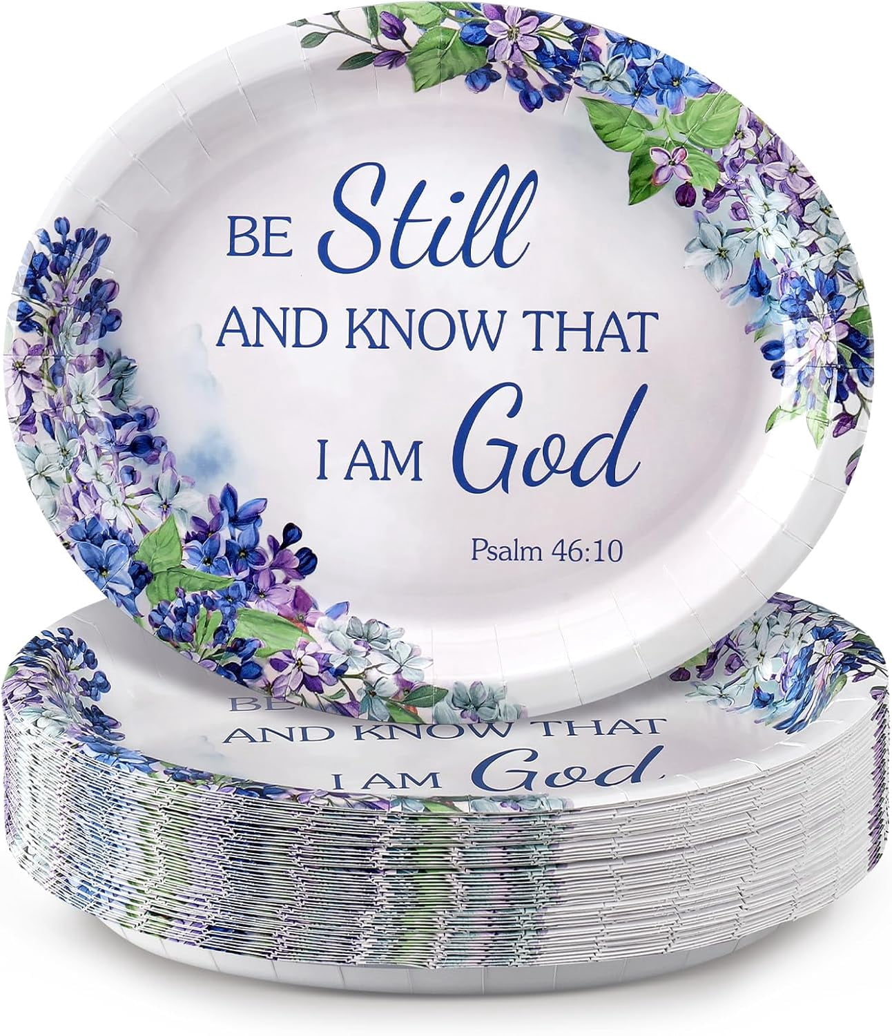 50 Pcs Be Still and Know that I am God Paper Plates Spring Summer 11 ...