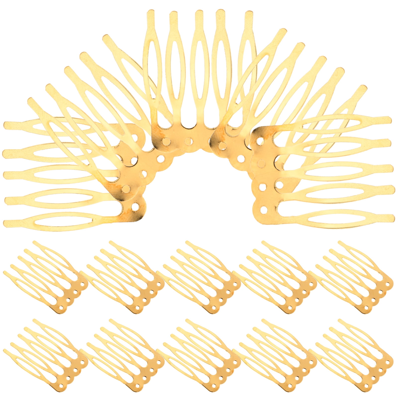 50 Pcs Styling Clips Hair for Women Wedding Golden Comb Snug Fit Child ...
