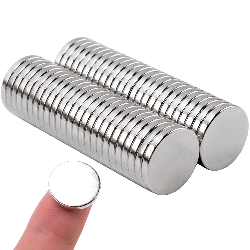 50 Pcs Super Strong Neodymium Disc Magnets, 15mm x 2mm Tiny Small ...