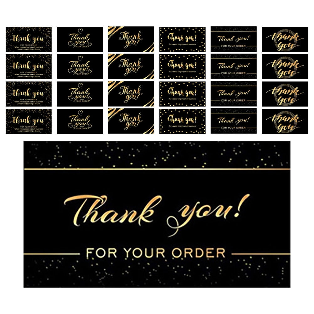 50 Pcs Thank You Cards Small Business Thank You Cards Thank You For ...