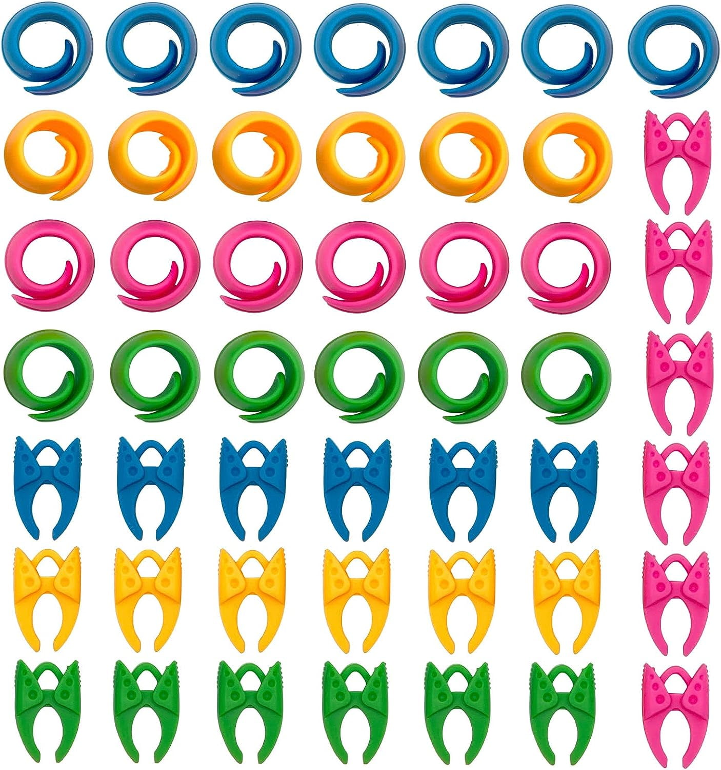 50 Pcs Thread Spool Savers Bobbin Clamps Holders Set Including 25 Pcs ...
