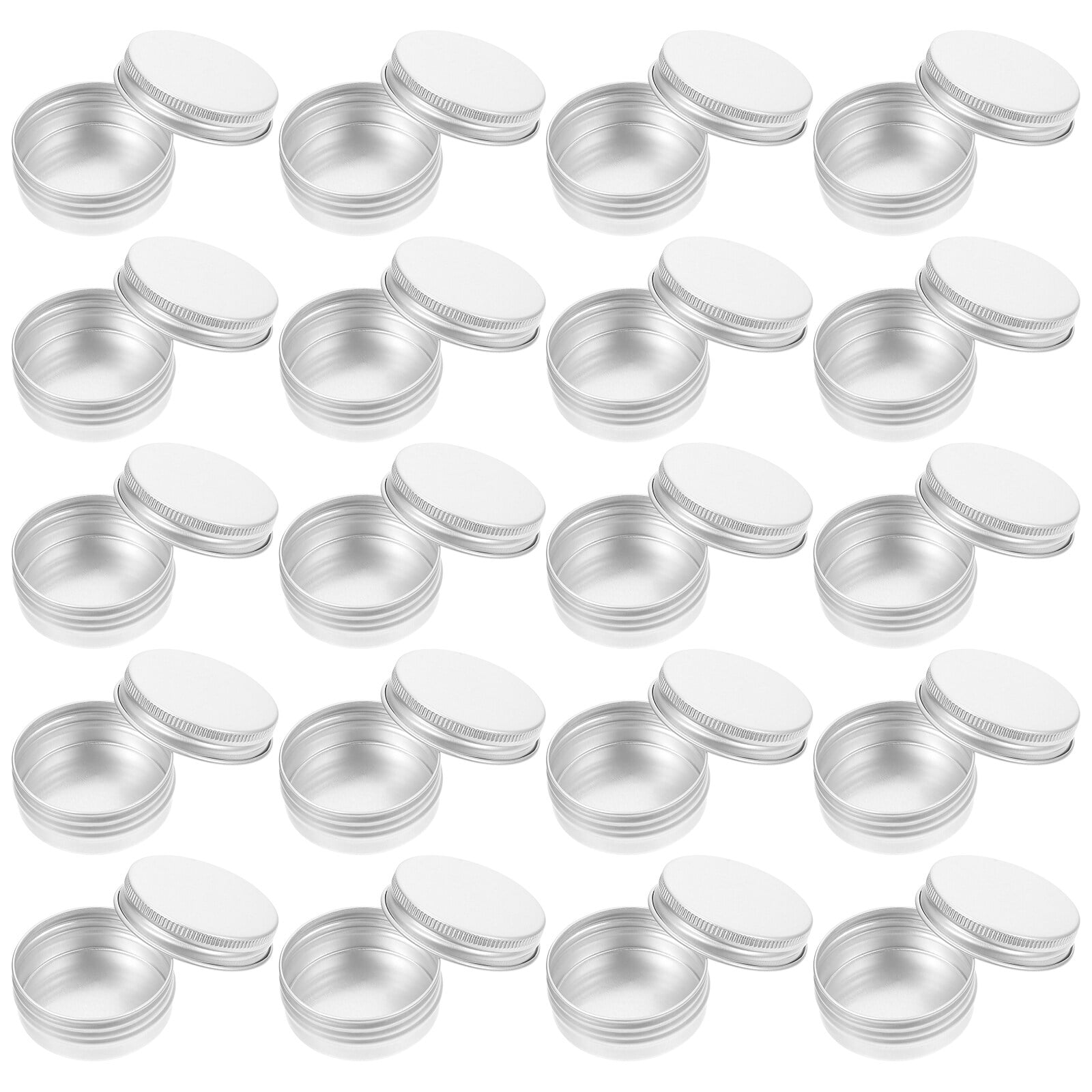 50 Pcs Toothpaste Lip Round Aluminum Box Body Lotion Container ...