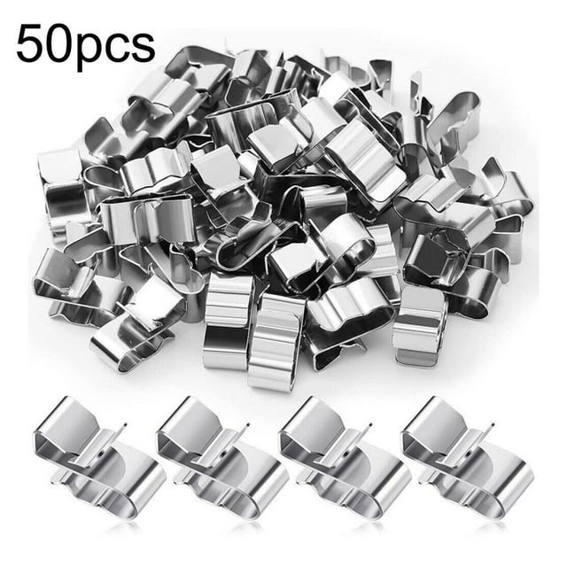 50 Pcs Trailer Frame Wire Cable Clips Stainless Steel Solar Panel Clips ...
