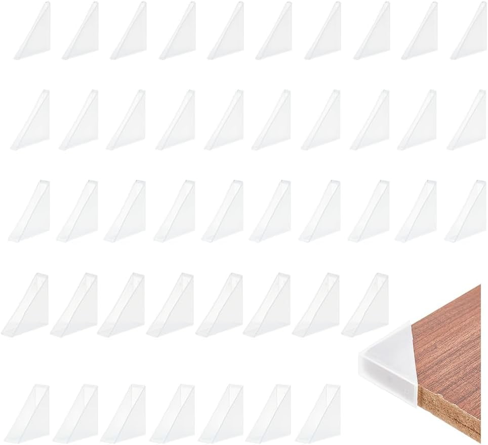 50 Pcs Transparent Photo Corners 5 Sizes Clear Plastic Corner ...