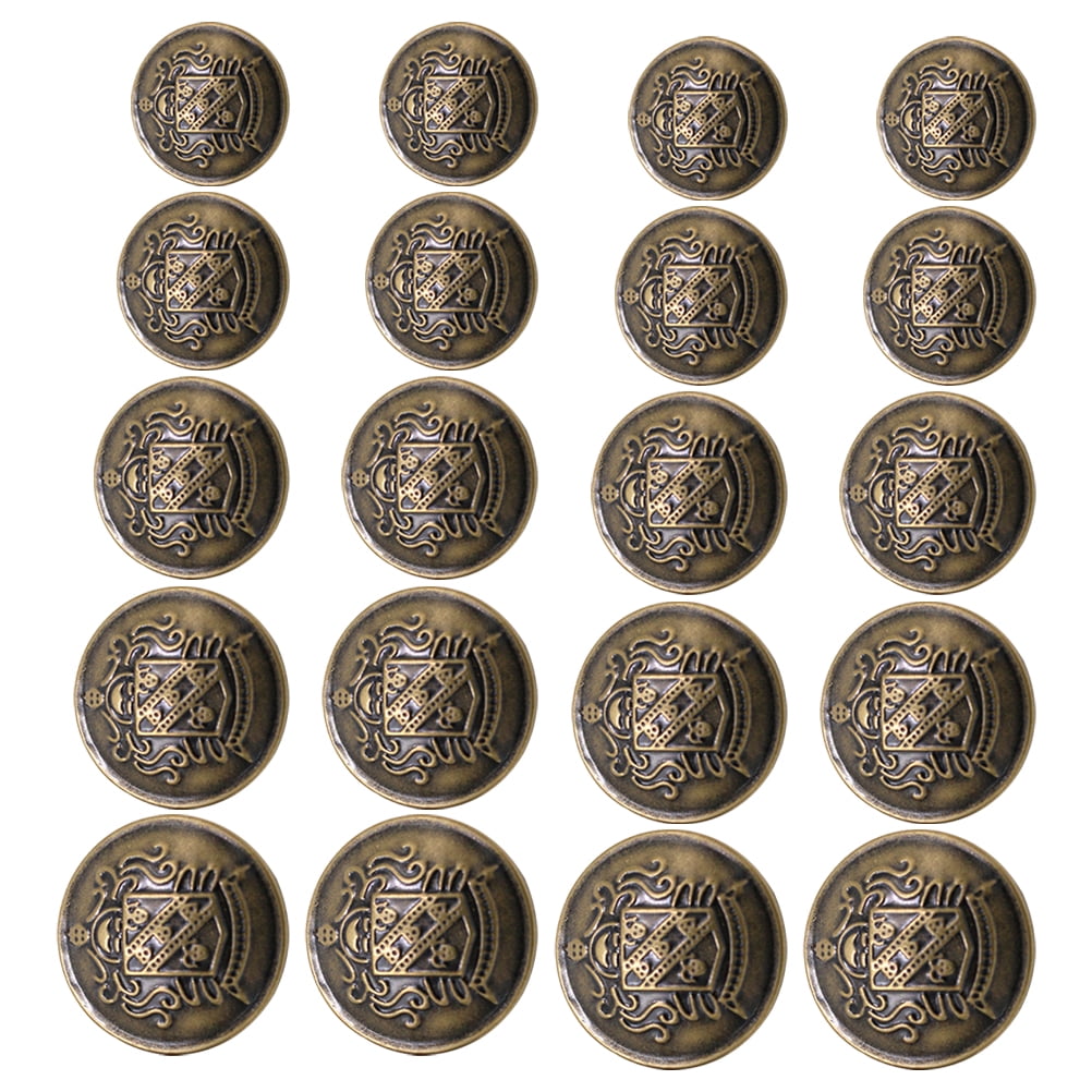 50Pcs Vintage Brass DIY Sewing Buttons for Clothing Replacement ...