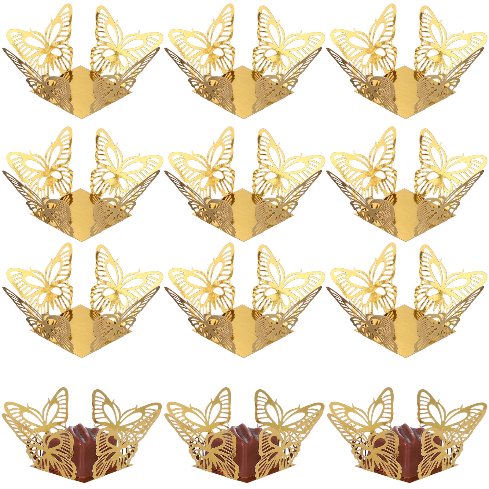 50 Pcs Truffle Wrappers Square Cupcake Liners Chocolate Wrappers ...