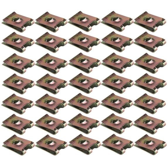 50 Pcs U Clips Nut Car Door Fasteners Galvanized Motorcycle U Nut ...