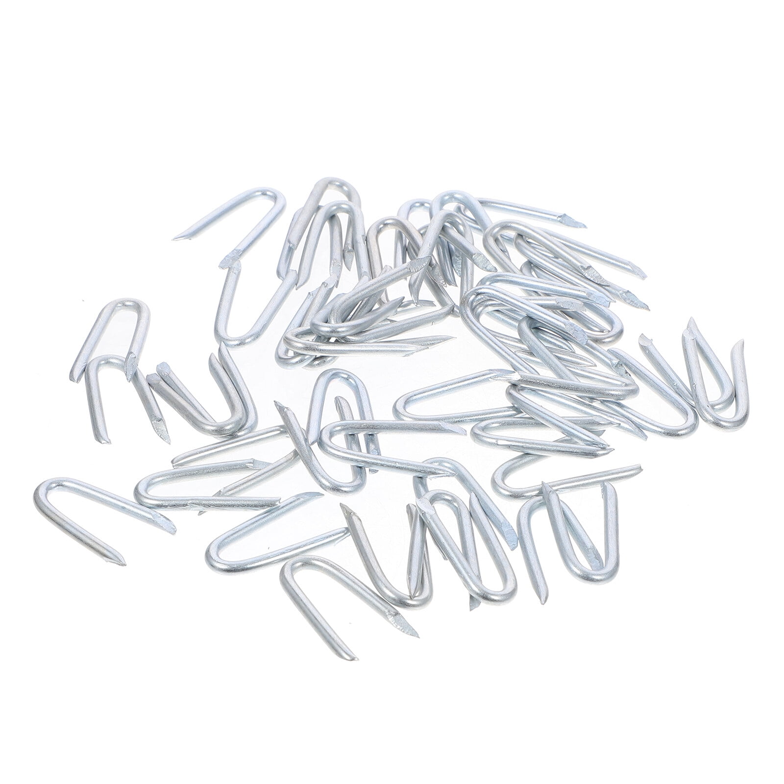 50 Pcs U-Shaped Nails Garden Staples Netting Staple U Nails Fencing ...