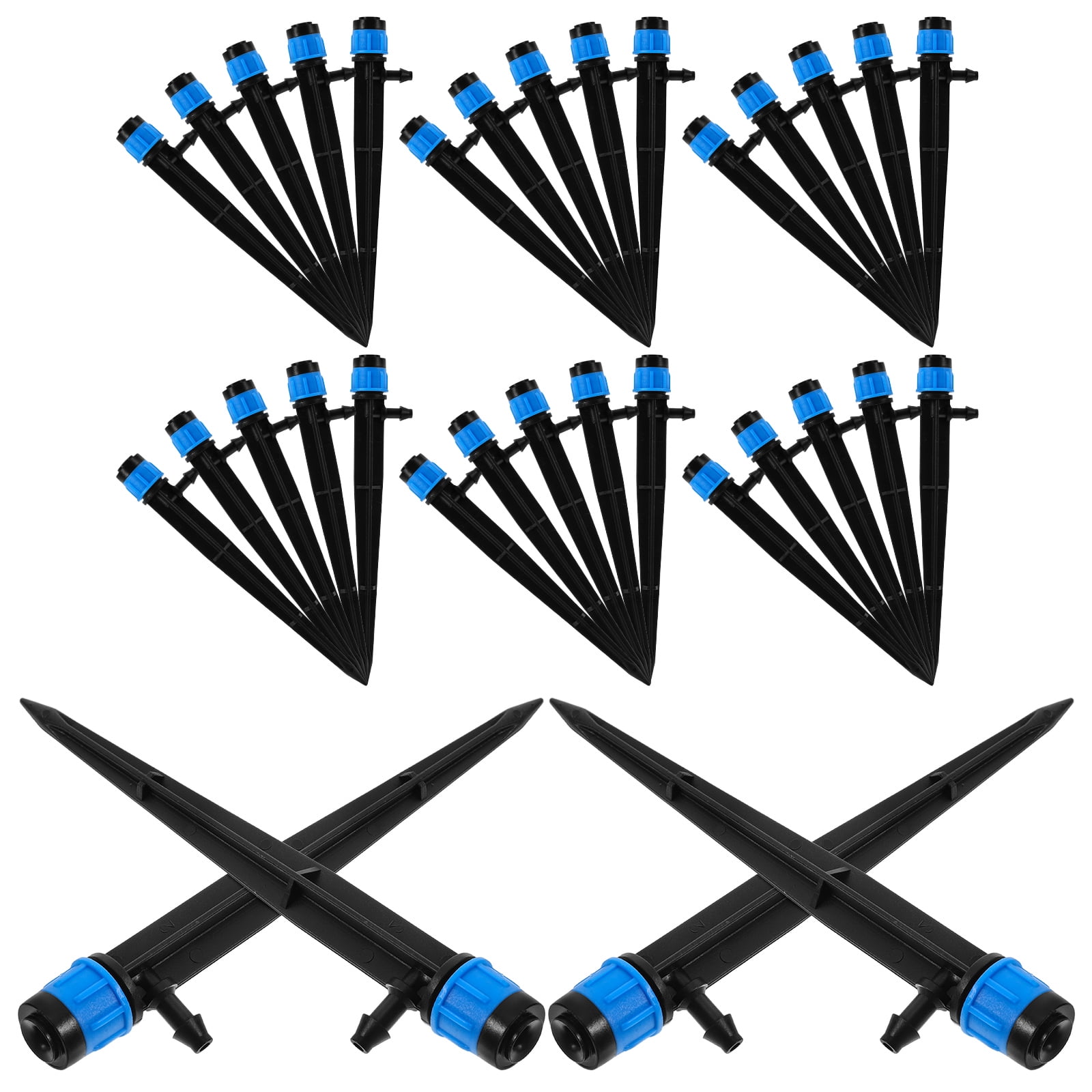 50 Pcs Water Irrigation System Garden Drip Fittings Spray Emitters ...
