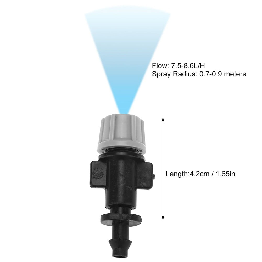 50 Pcs Water Misting Nozzles Sprayer Adjustable For Garden Drip ...