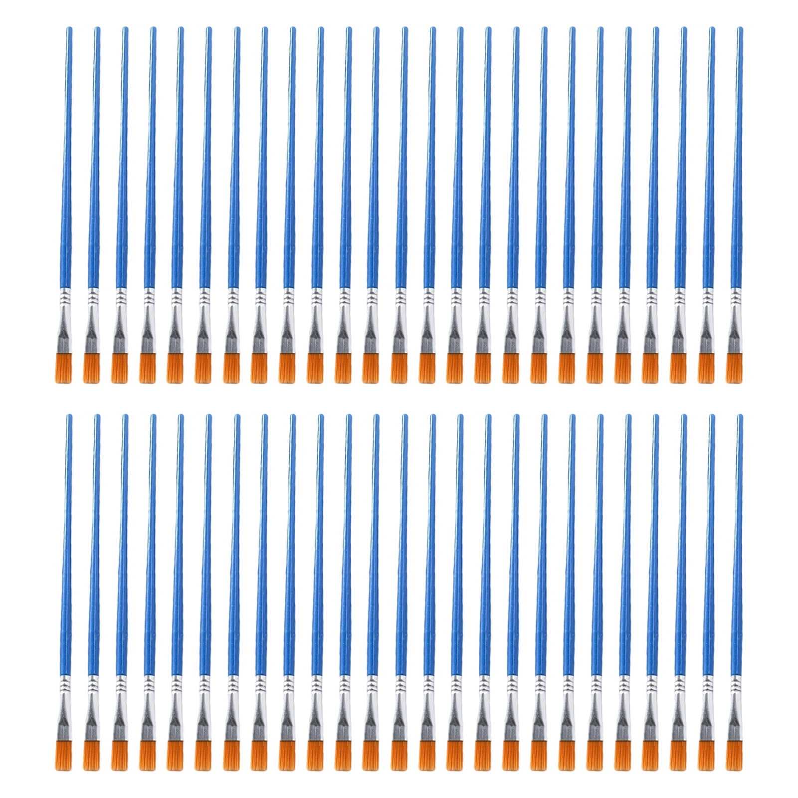 50 Pcs Watercolor Paint Brushes Set Pointed Round Painting Brush Art ...