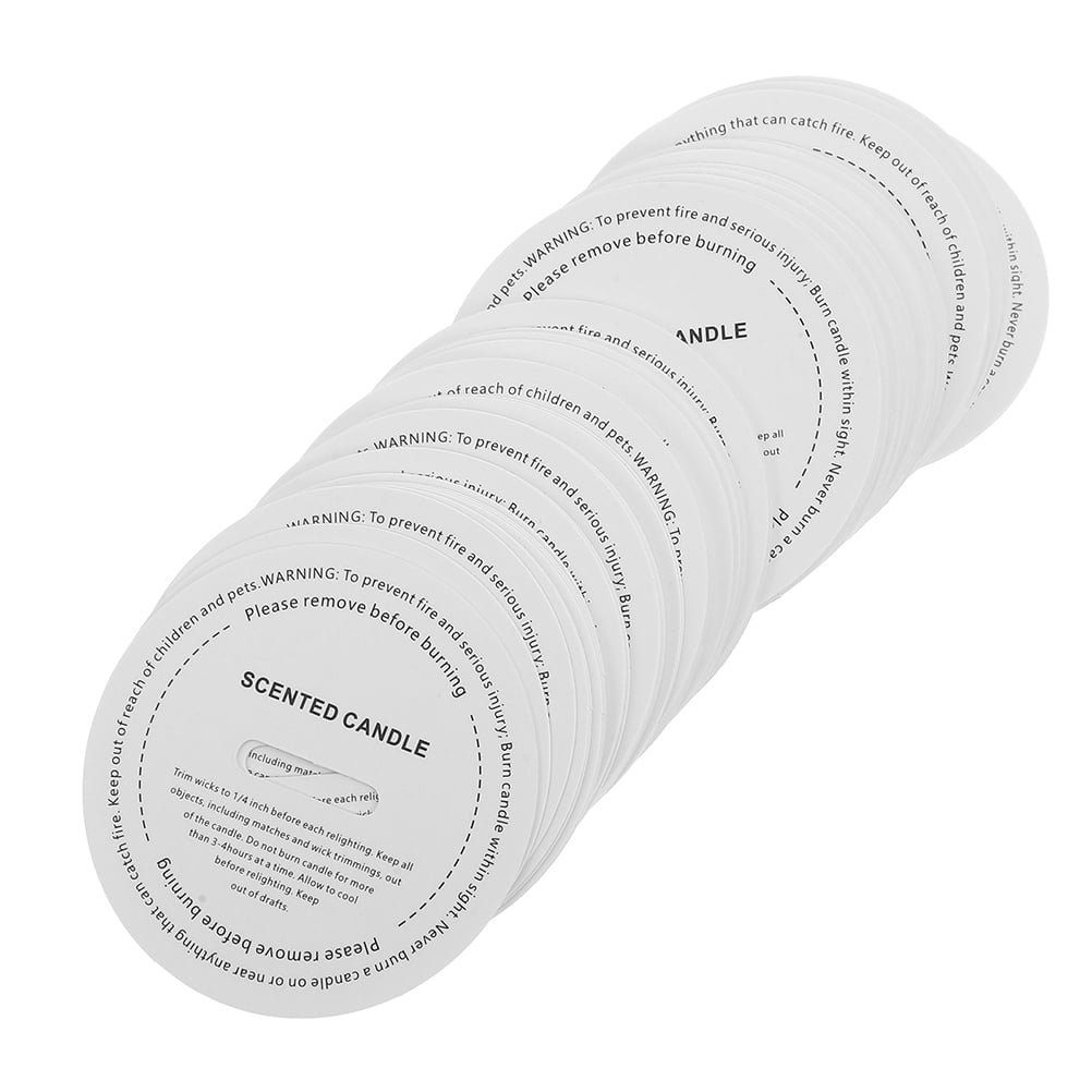 50 Pcs Wax Round Dustproof Covers For Jar Candles Diy Handmade ...