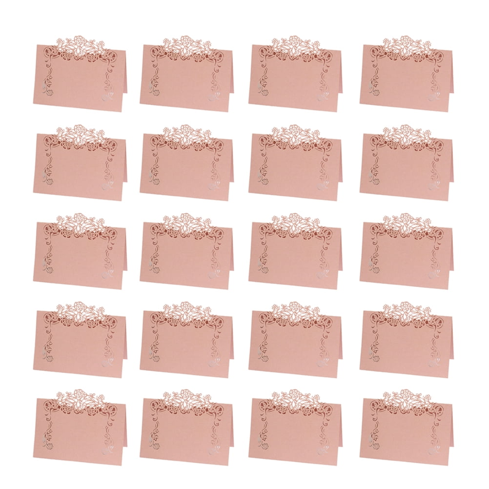 50 Pcs Wedding Seat Vintage Paper Place Cards Seating Labels Table Name ...