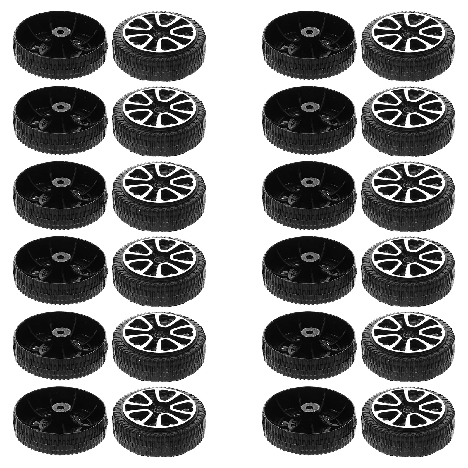 OFFIGAM Plastics Rc Toys Mini Plastic Tires Black 50Pcs Diy Easy To ...