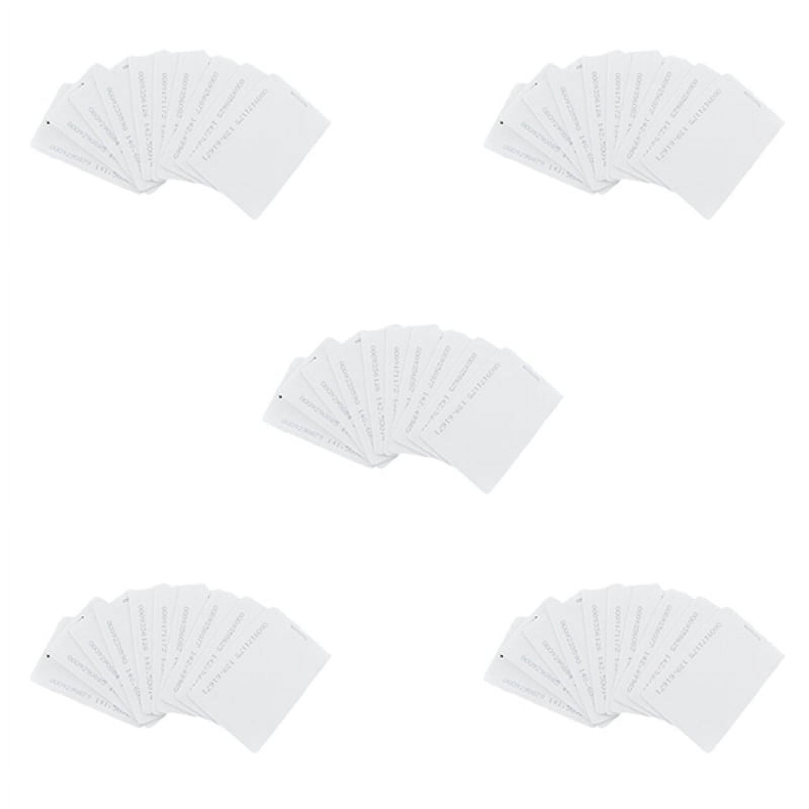50 Pcs White 125Khz 0.8mm RFID Access Proximity Card,50 x RFID cards ...