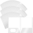 50 Pcs White Letter Size 2-Pocket Glossy Laminated Presentation Folders ...